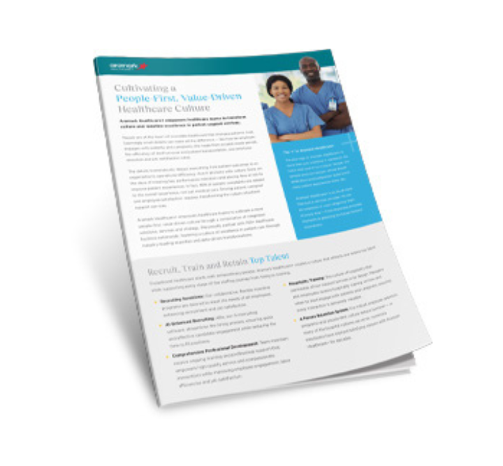 Cultivating a People-First, Value-Driven Healthcare Culture - Aramark